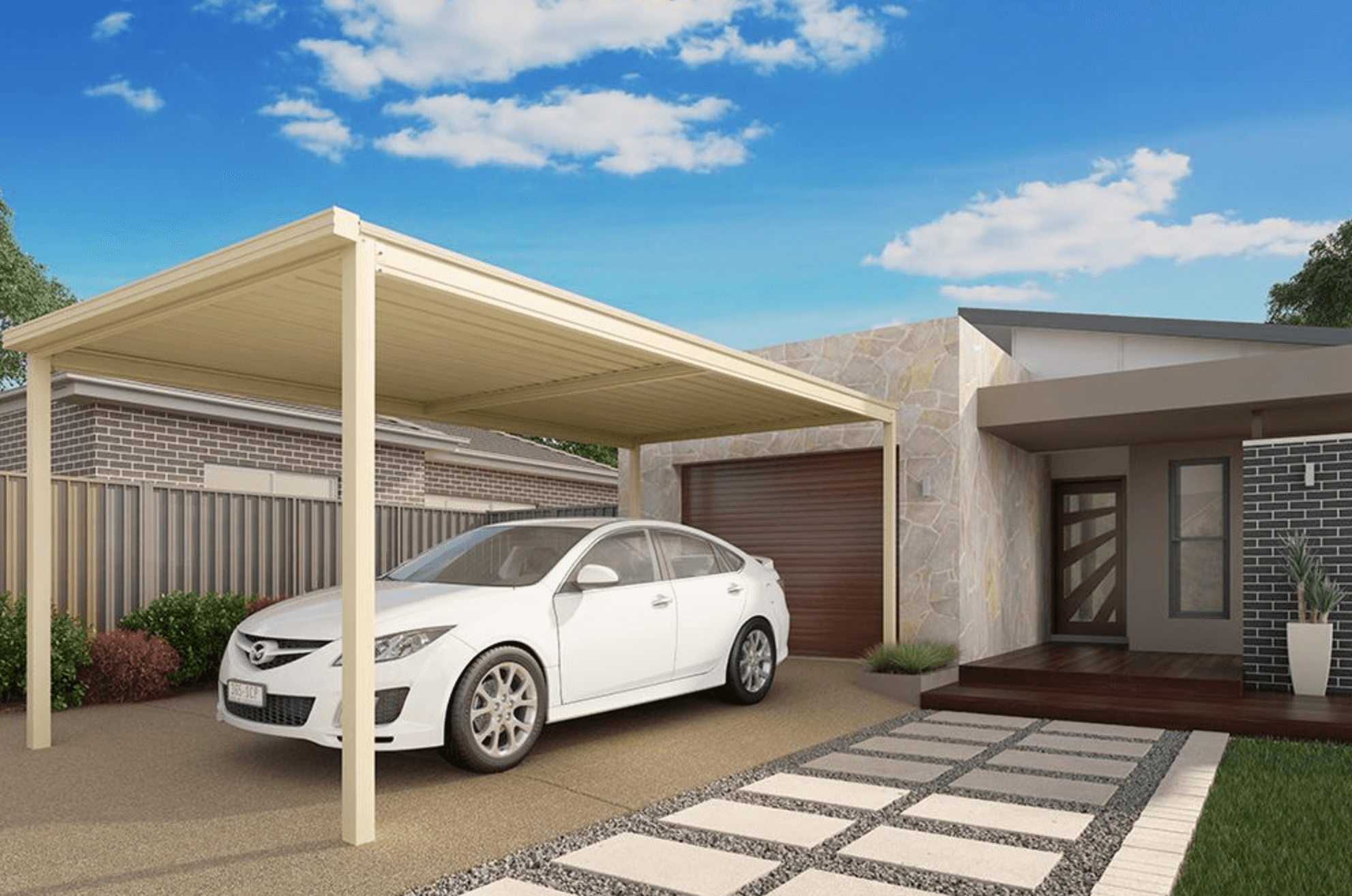 DIY Free standing Carport or Patio with Premium Single Skin – Online ...